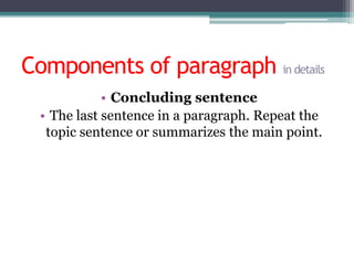 Chap1.2 paragraph organization | PPTX