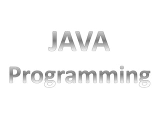Introduction to Java | PPT