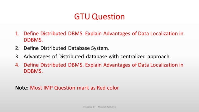 DDBMS _ Chap 1 Introduction of Distributed DBMS | PDF | Databases | Computer Software and ...