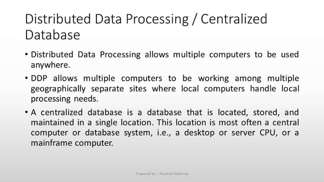 Ddbms Chap 1 Introduction Of Distributed Dbms Pdf Databases