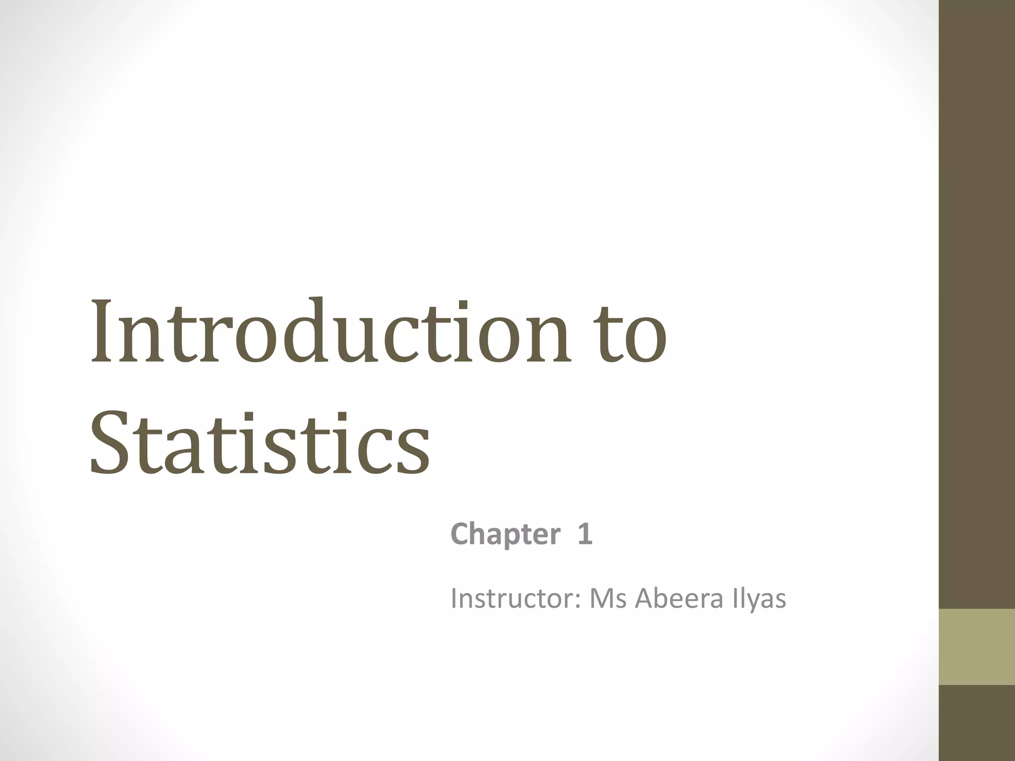 introduction to statistics | PPTX