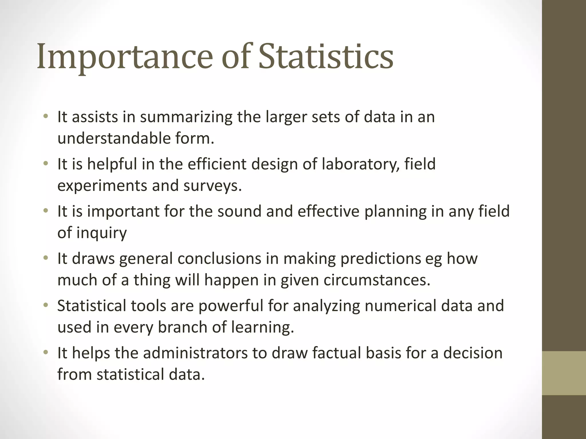 introduction to statistics | PPTX