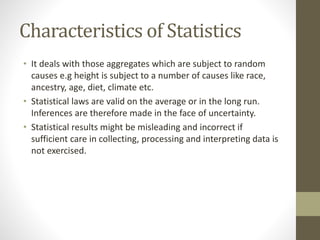introduction to statistics | PPTX