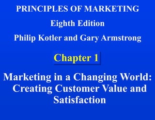 Principles of Marketing chapter 1 for the BBA | PPT