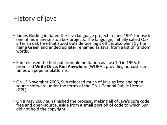 Introduction to Core Java feature and its characteristics | PPT | Free ...