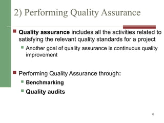 Chapter one Project Quality Management system | PPT