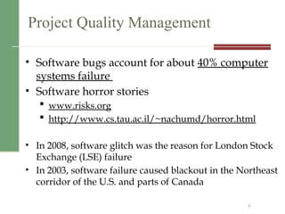 Chapter one Project Quality Management system | PPTX