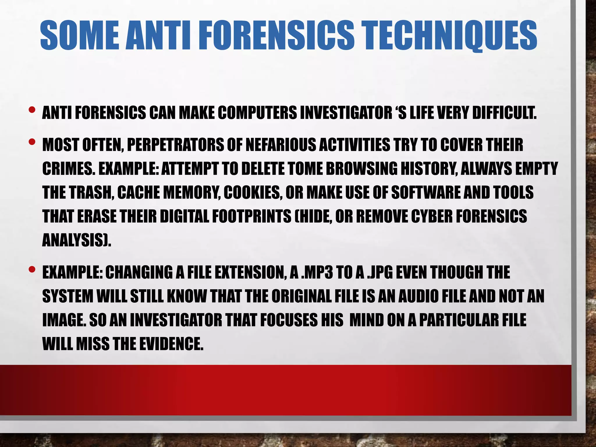 Chap 1 general introduction to computer forensics | PPT | Computing | Technology & Computing