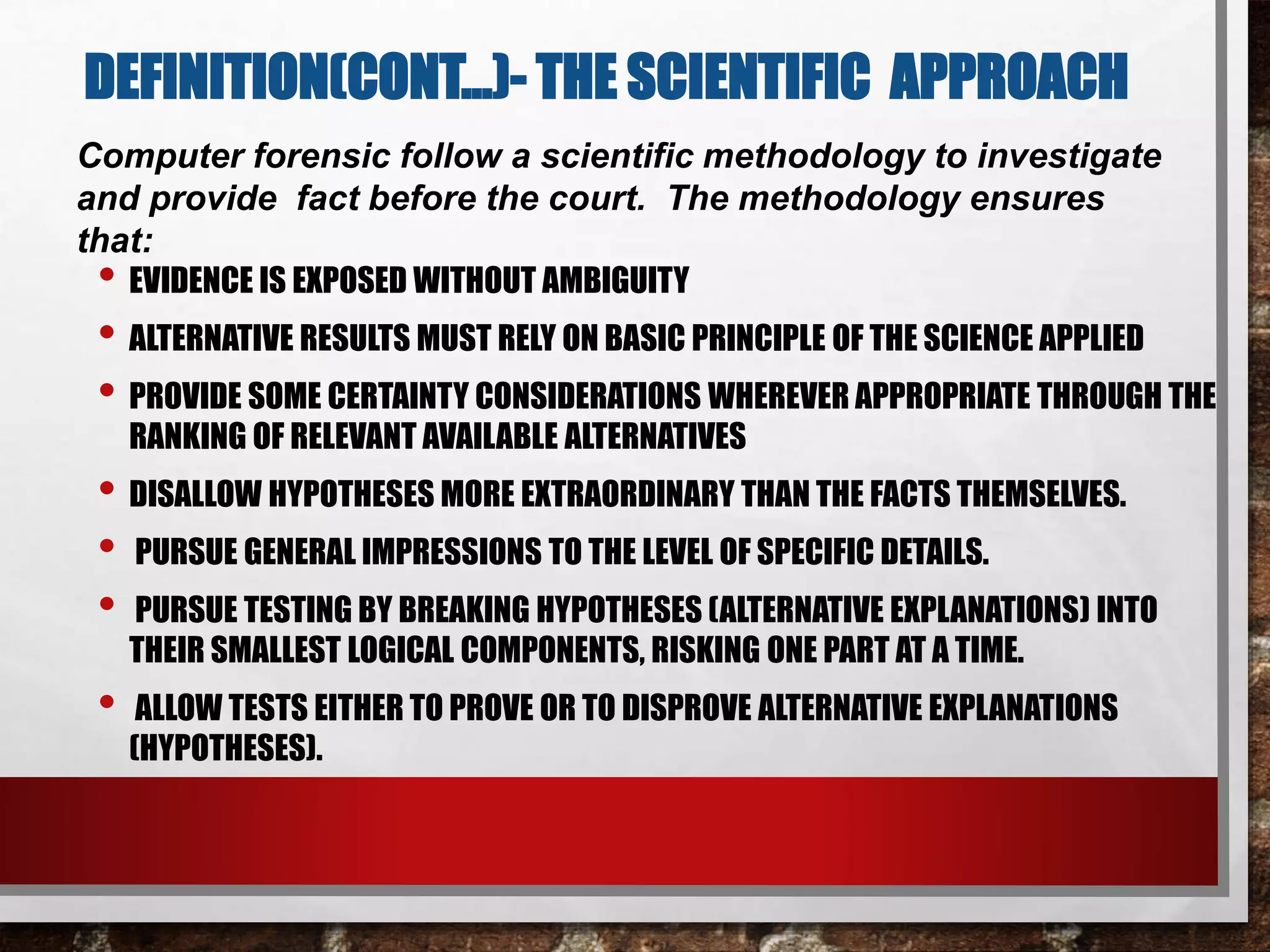 Chap 1 general introduction to computer forensics | PPT | Computing | Technology & Computing
