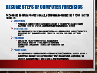 Chap 1 general introduction to computer forensics | PPT | Computing | Technology & Computing