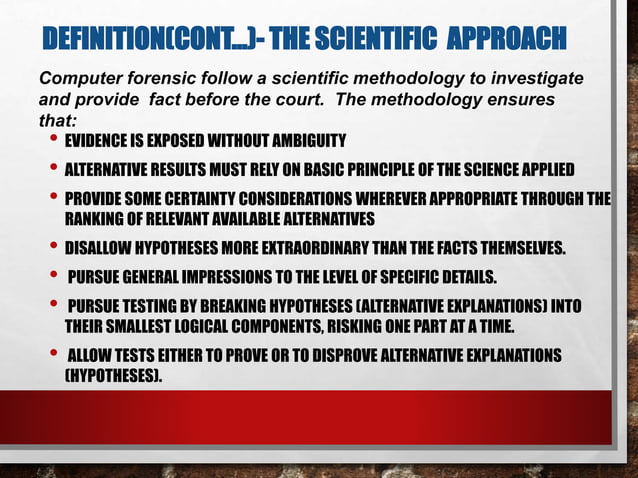 Chap 1 general introduction to computer forensics | PPT