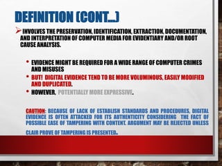Chap 1 general introduction to computer forensics | PPT | Computing ...