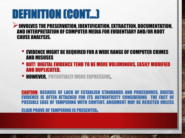 Chap 1 general introduction to computer forensics | PPT | Computing | Technology & Computing