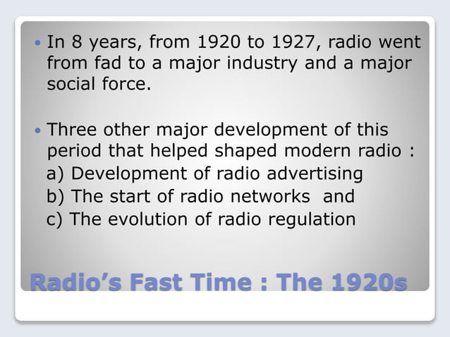 Chap 1 - History of Broadcast Media.pptx | History | Genres