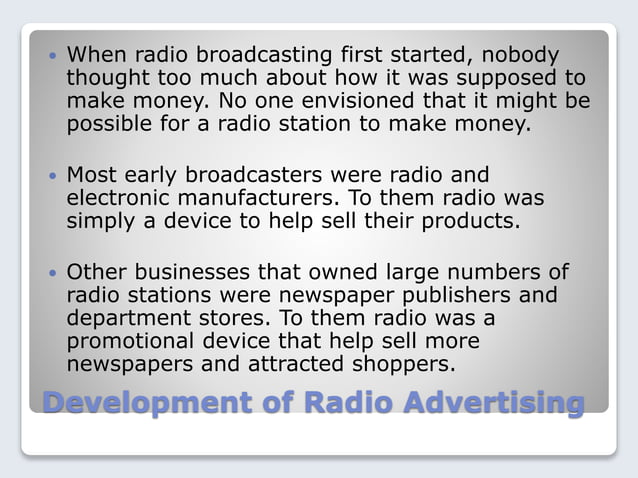 Chap 1 - History of Broadcast Media.pptx | History | Genres