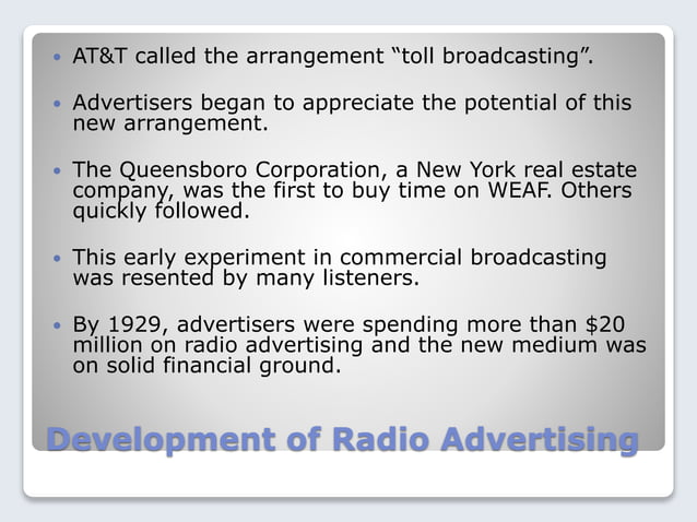 Chap 1 - History of Broadcast Media.pptx | History | Genres