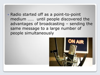 Chap 1 - History of Broadcast Media.pptx | History | Genres