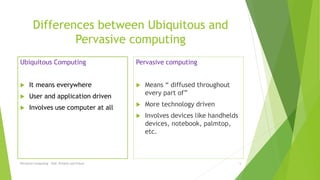 Chap1 introduction to Pervasive Computing | PPTX
