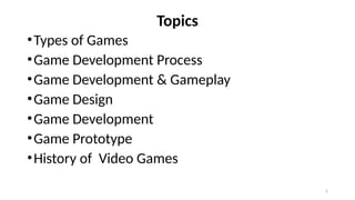 game development for you bachelors program | PPTX