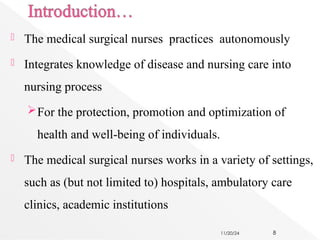 Chap 1 - Medical surgical Introduction.ppt | Healthcare Industry ...