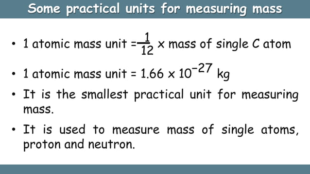Chapter 1 - Unit s and Measurement.pptx | Physics | Science