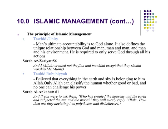 Chap 10 MGT162 | DOCX | Islam | Religion & Spirituality