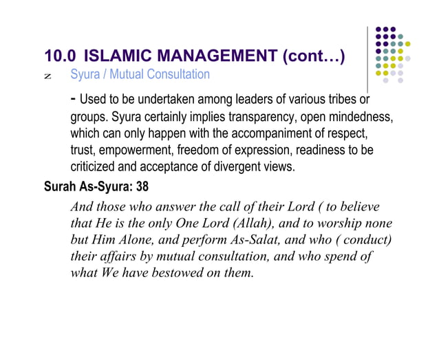 Chap 10 MGT162 | DOCX | Islam | Religion & Spirituality