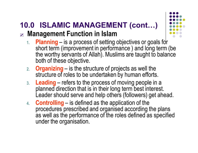 Chap 10 MGT162 | DOCX | Islam | Religion & Spirituality