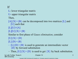 Math 501 Chap_10.ppt LU Decomposition linear Algebra | PPT