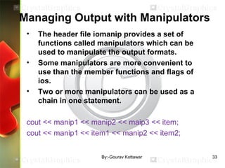 cpp input & output system basics | PPT