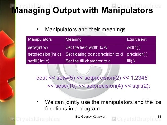 Cpp Input And Output System Basics