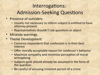 CHAP 10 Effective Interviewing and Interrogation.ppt