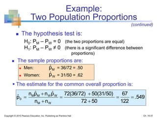 Chap10 hypothesis testing ; additional topics | PPTX