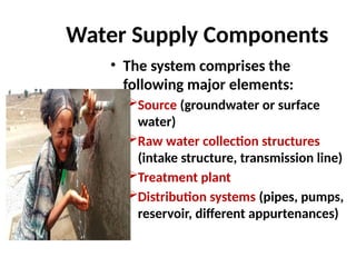 Chap_1 Water demand and quantity, it contains water supply components ...