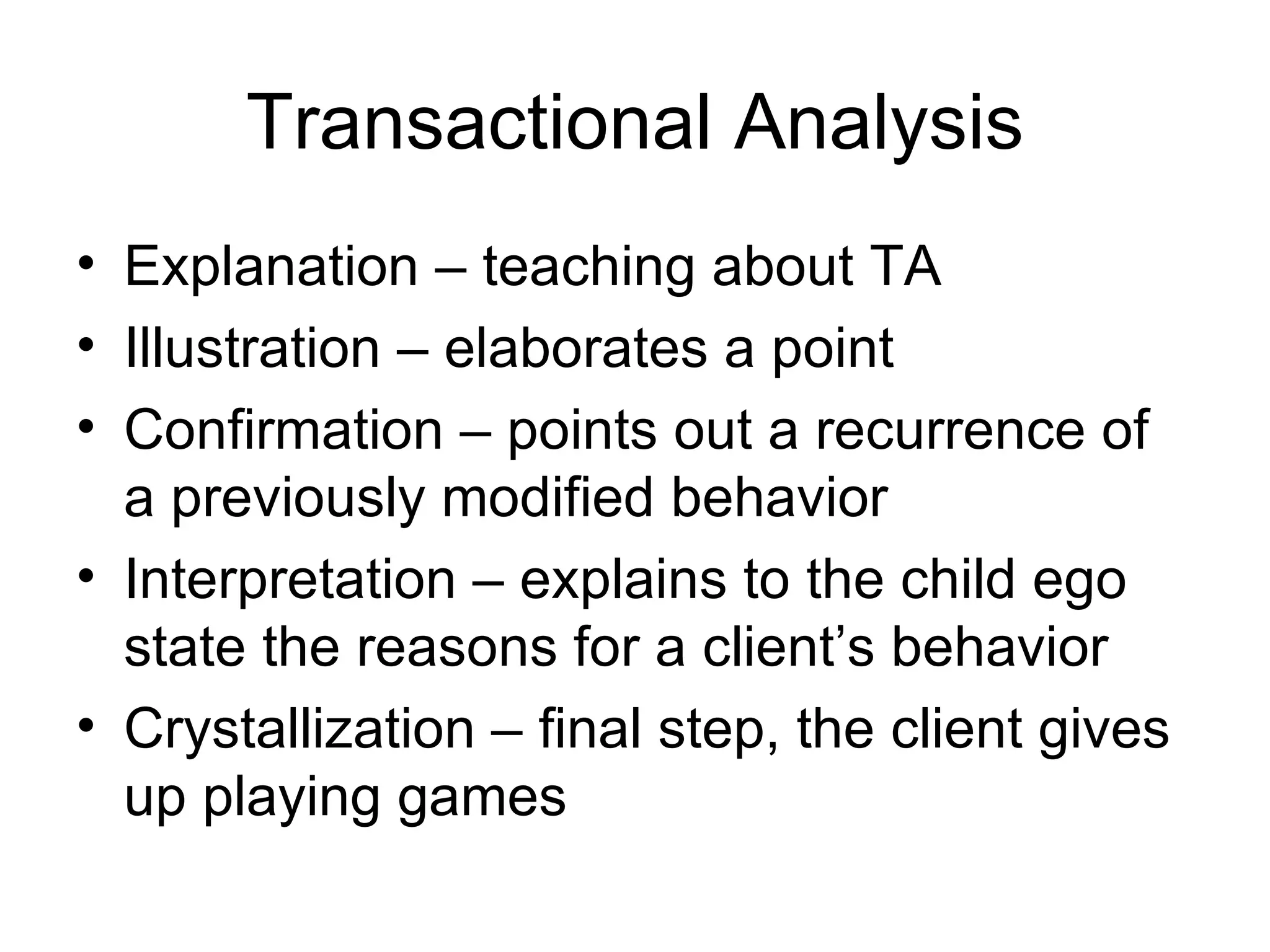 Chap 11 – transactional analysis | PPT