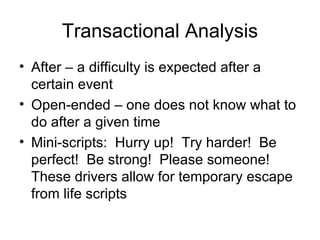 Chap 11 – transactional analysis | PPT