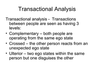 Chap 11 – transactional analysis | PPT