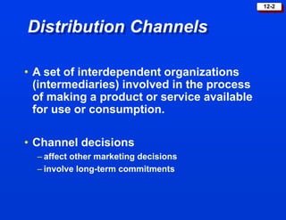 marketing principles in distribution channels | PPT