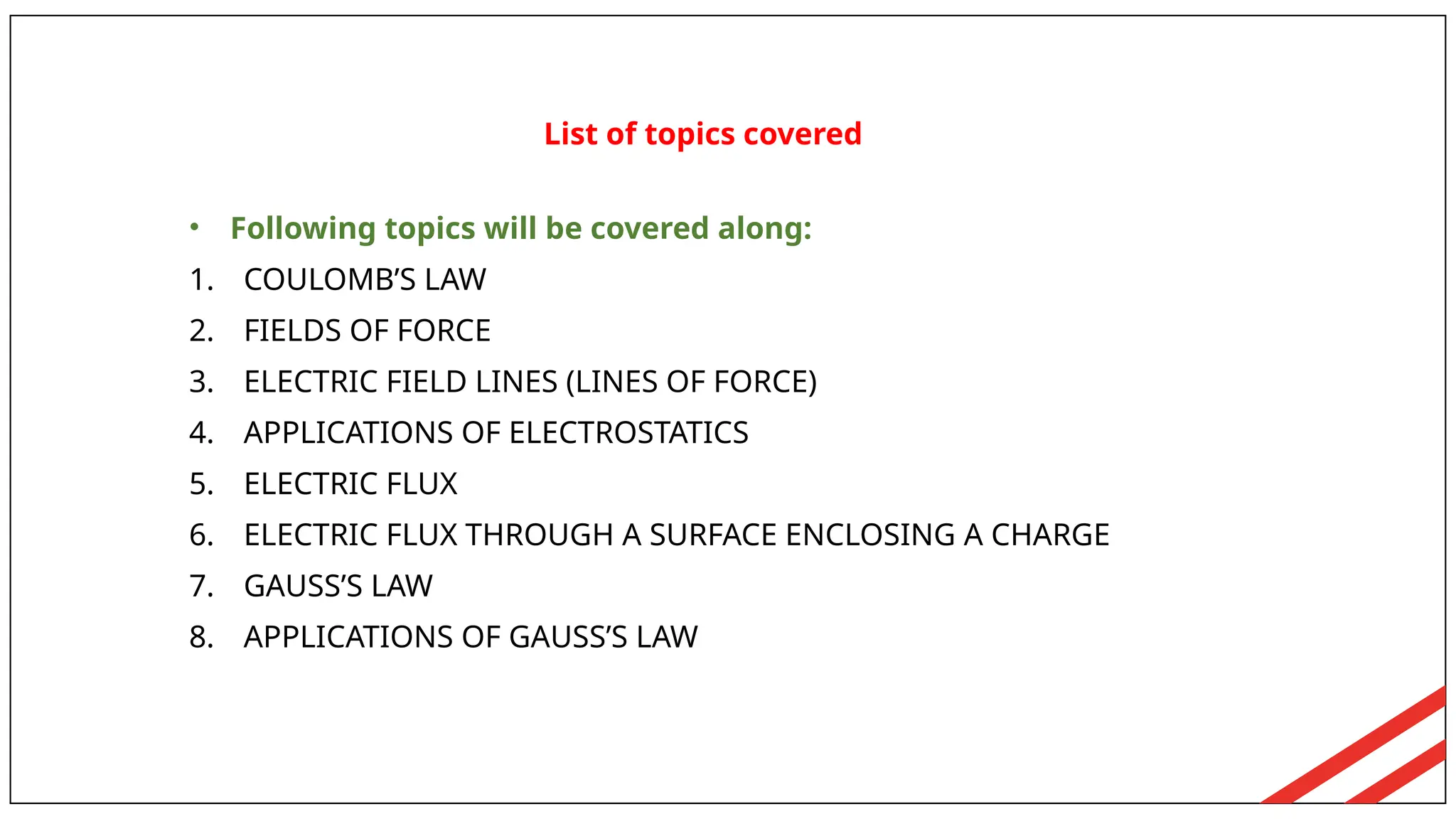 Chap 12 (1st Half) .ppt. Electrostatics physics | PPTX