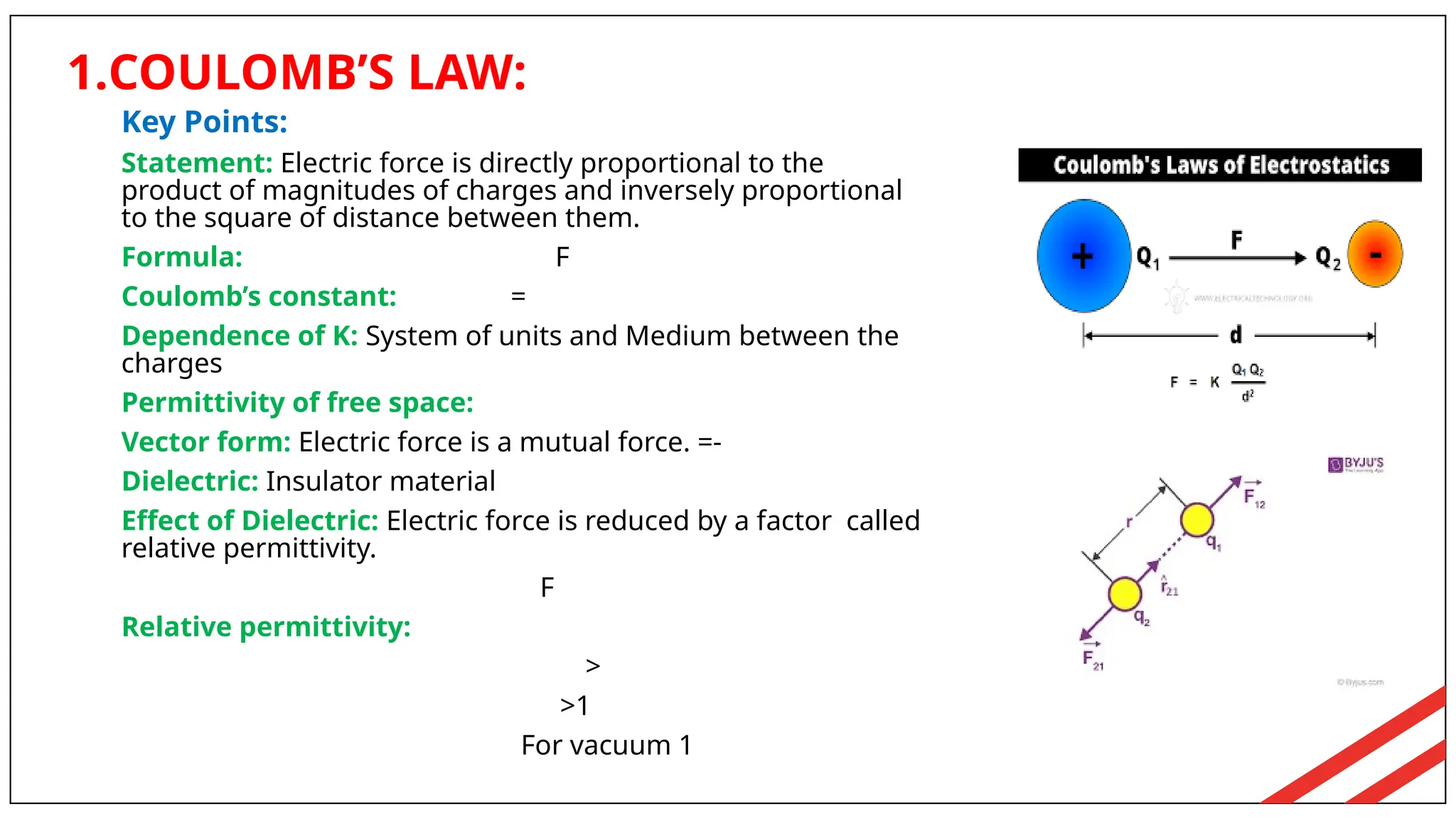 Chap 12 (1st Half) .ppt. Electrostatics physics | PPTX