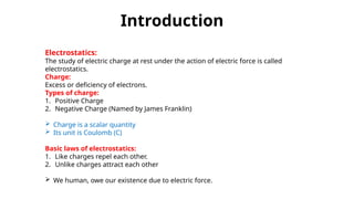 Chap 12 (1st Half) .ppt. Electrostatics physics | PPTX