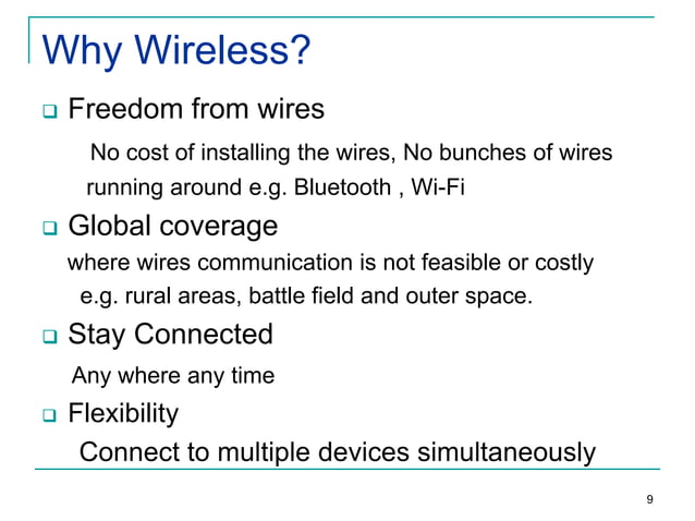 Chap 1&2(history and intro) wireless communication | PPTX | Computer Networking | Computing