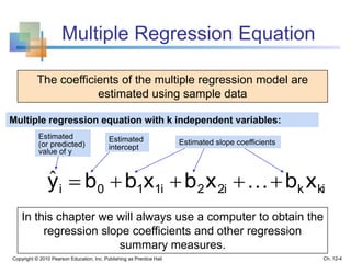 Chap12 multiple regression | PPT