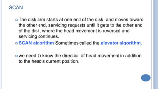 secondary storage structure :disk arm scheduling in OS | PPTX | Operating Systems | Computer ...