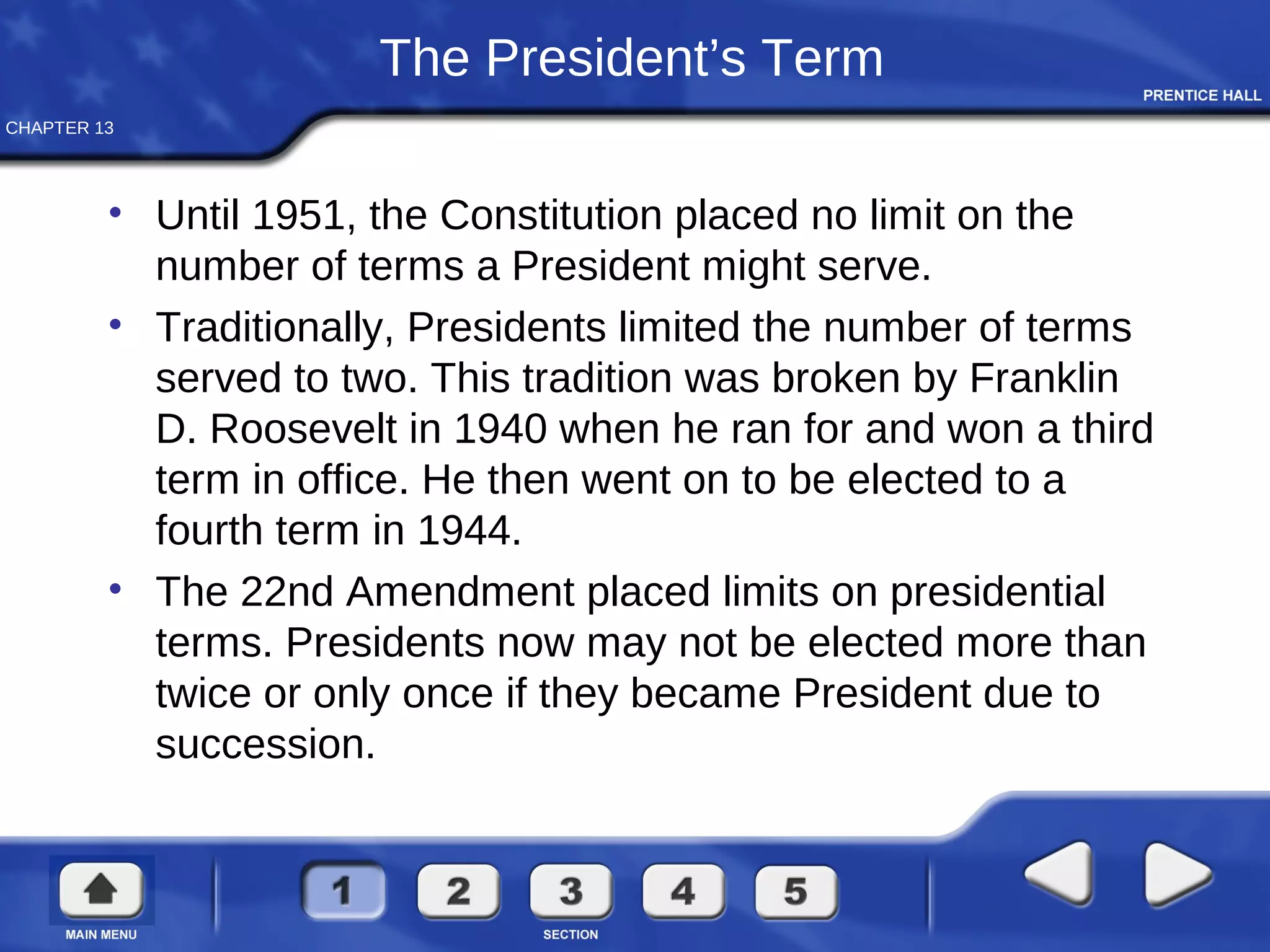 The Presidency | PPT
