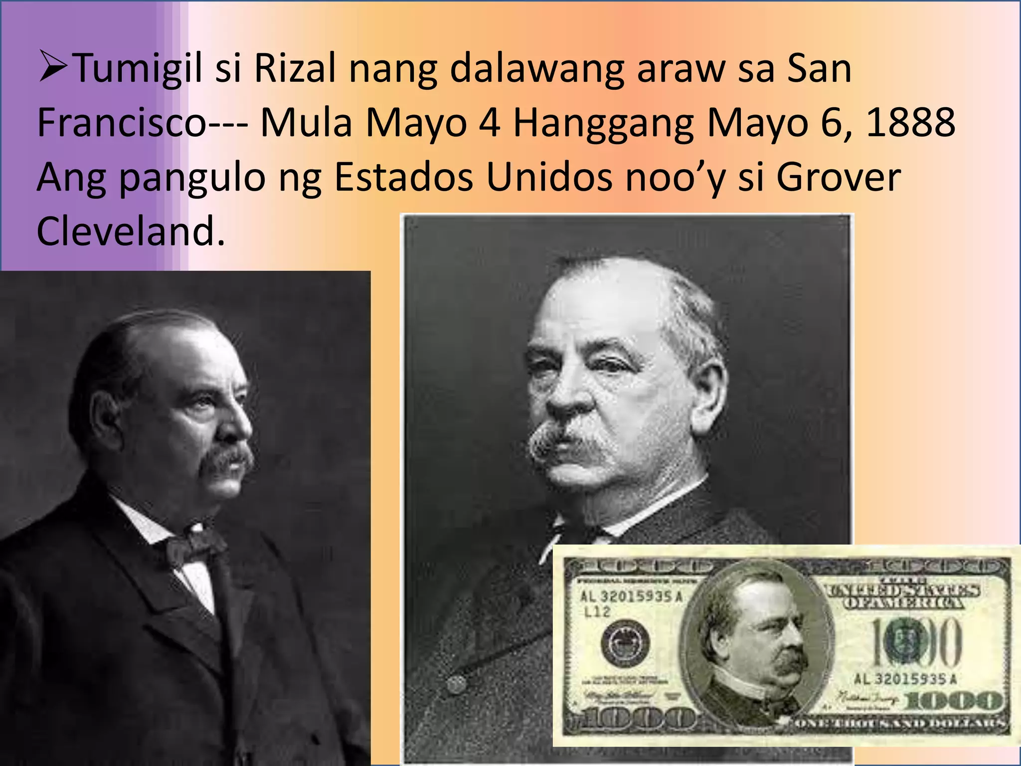 Kabanata XIII Si Rizal sa Estados Unidos | PPTX
