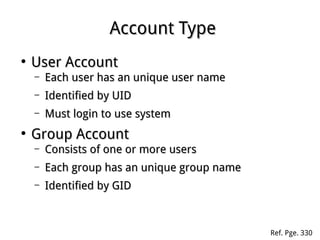 Linux fundamental - Chap 13 account management | PPT