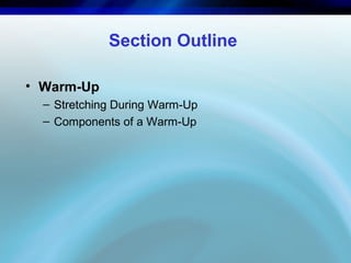 Warm Up and Flexibility | PPT