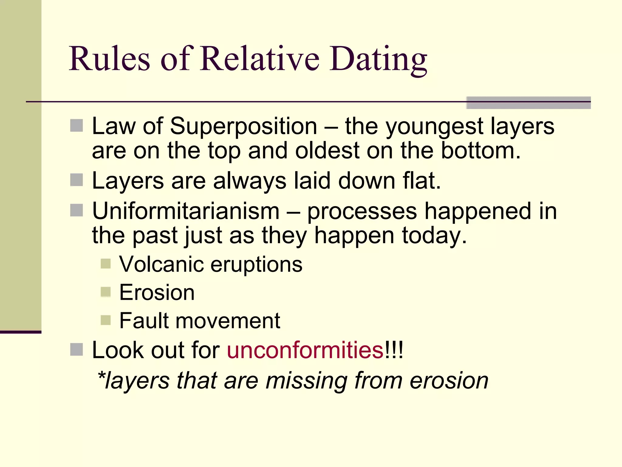 Relative Dating | PPT