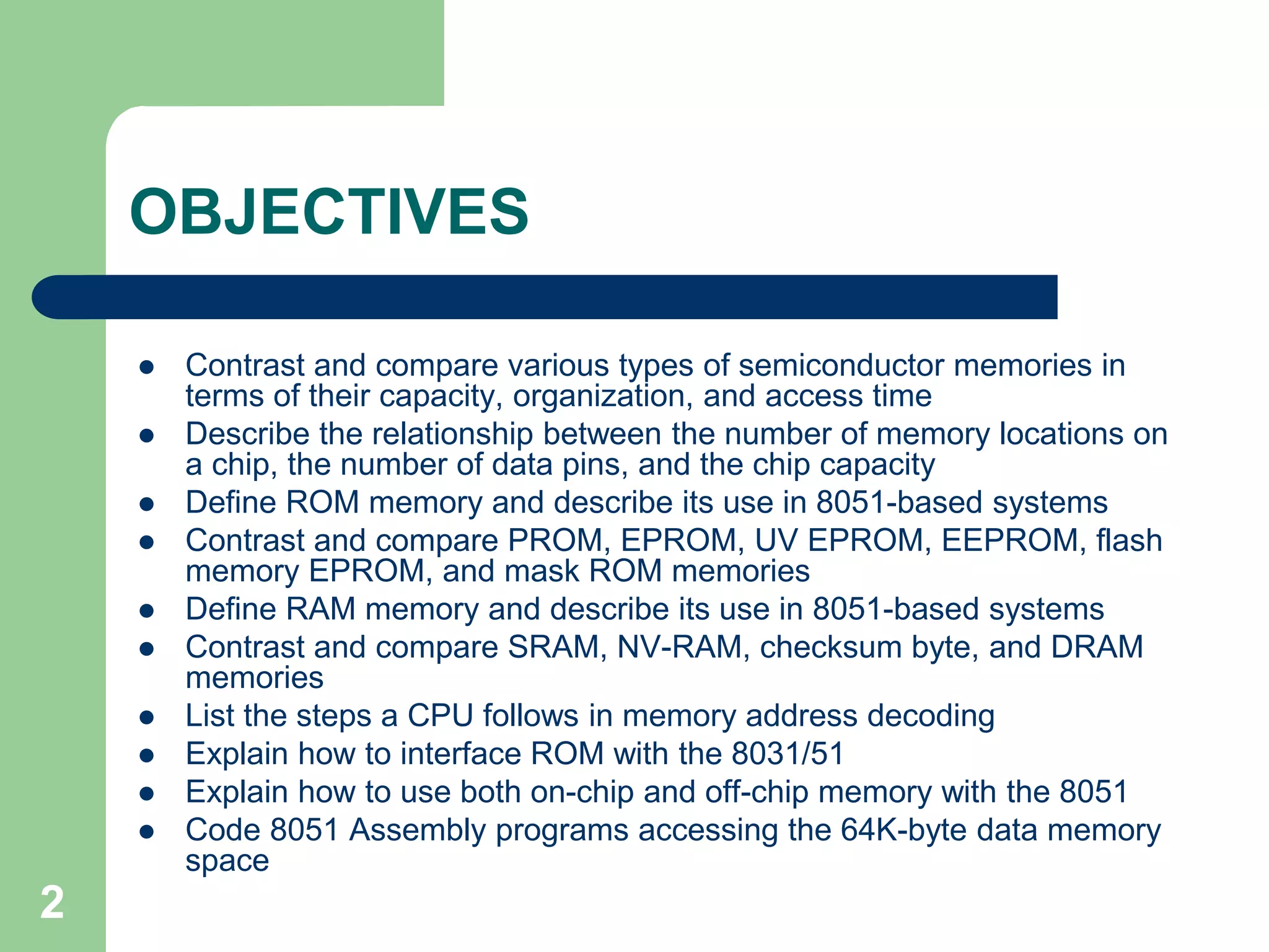 The 8051 Microcontroller And Embedded Systems Pptx
